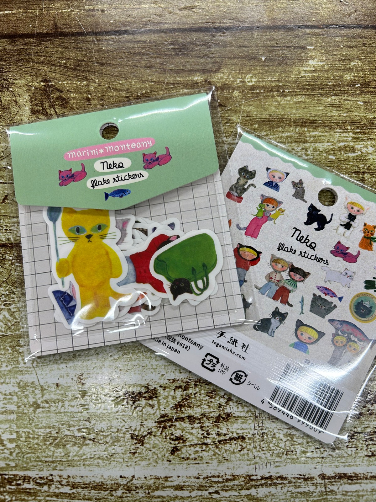 marini＊monteany 手紙社 フレークシール Neko | enne 雑貨と文具