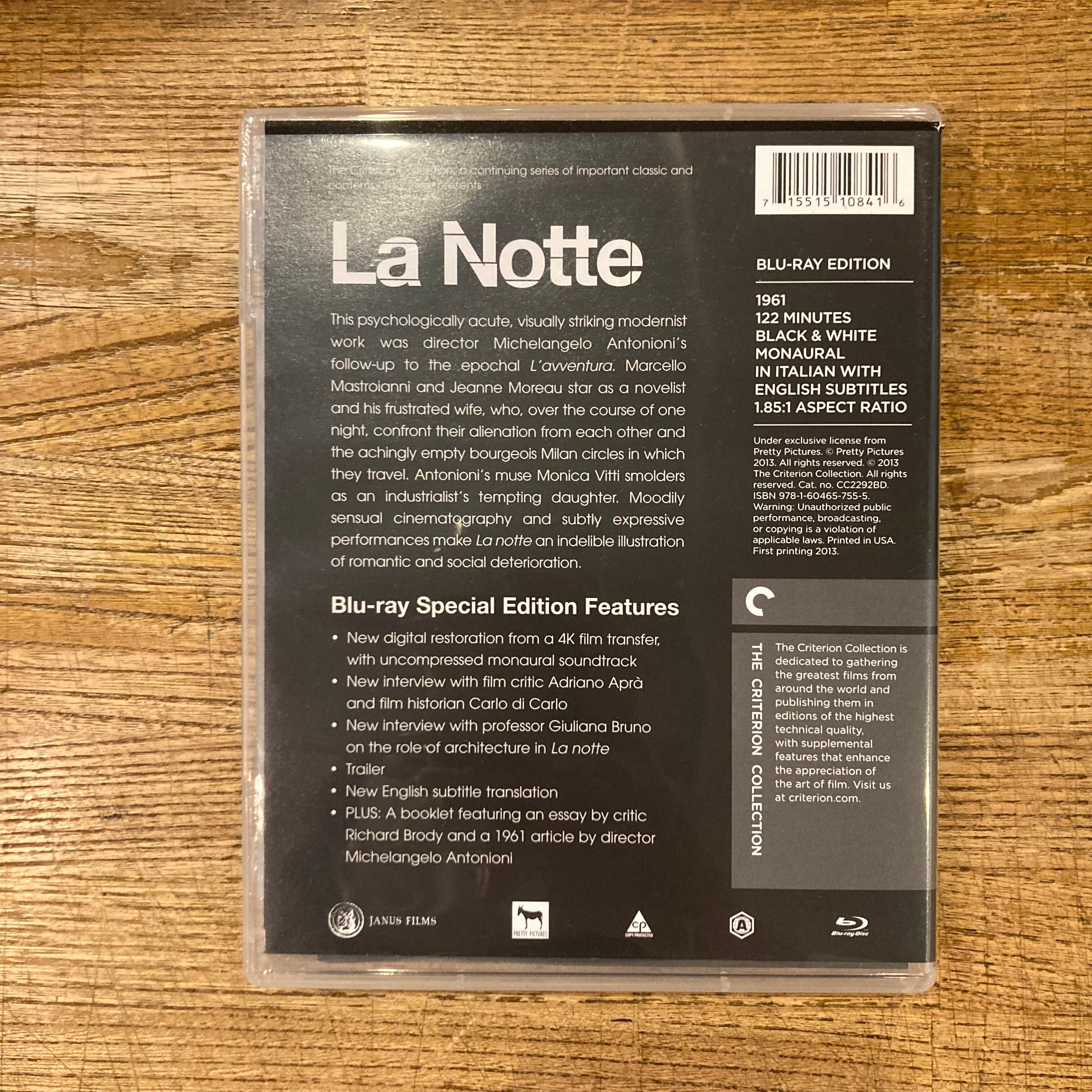 【DVD】La Notte THE CRITERION COLLECTION | 百年
