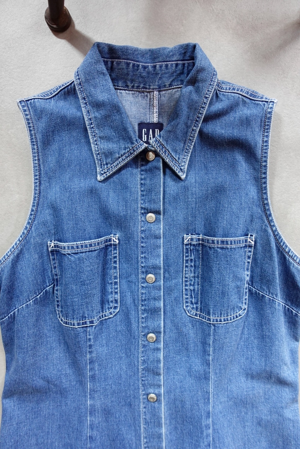 90s-00s “ GAP “ no-sleeve denim one-piece | 古着ショップ あんぶれら