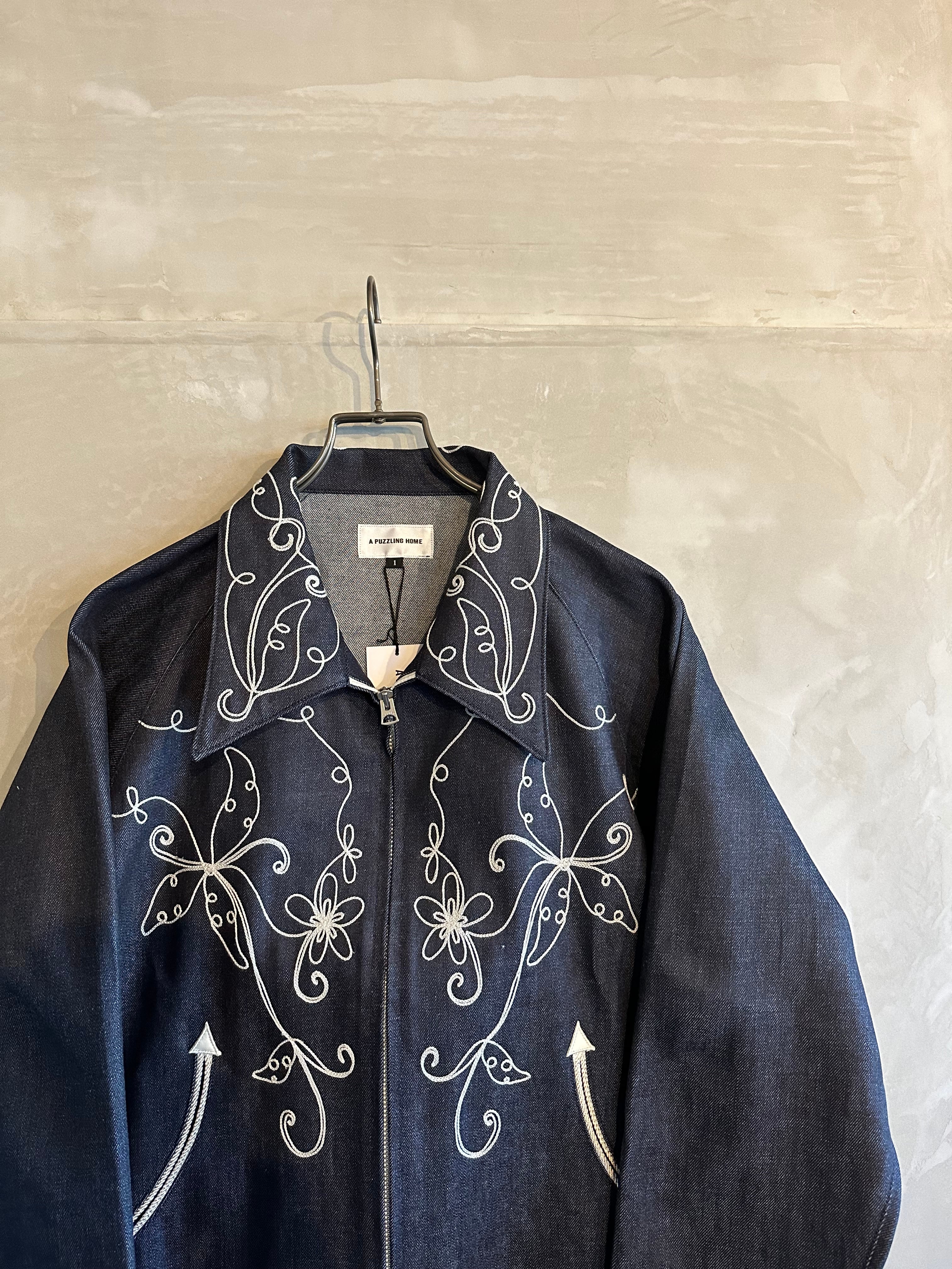 A PUZZLING HOME EMBOROIDERY WESTERN JACKET | TRACK END A PUZZLING HOME EMBOROIDERY WESTERN JACKET | TRACK END