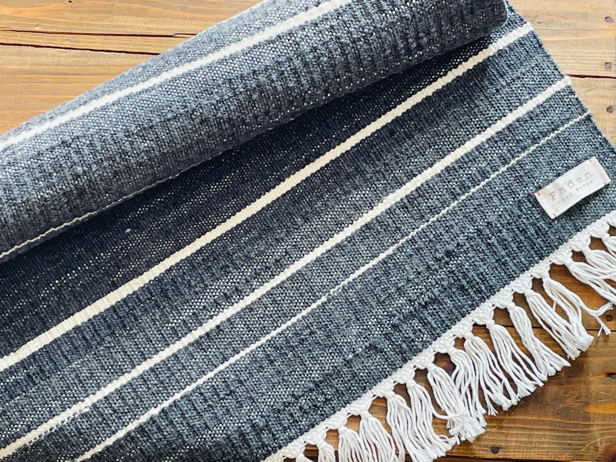 cotton &wool rug Mat (Cg boarder) | Hamaya work shop