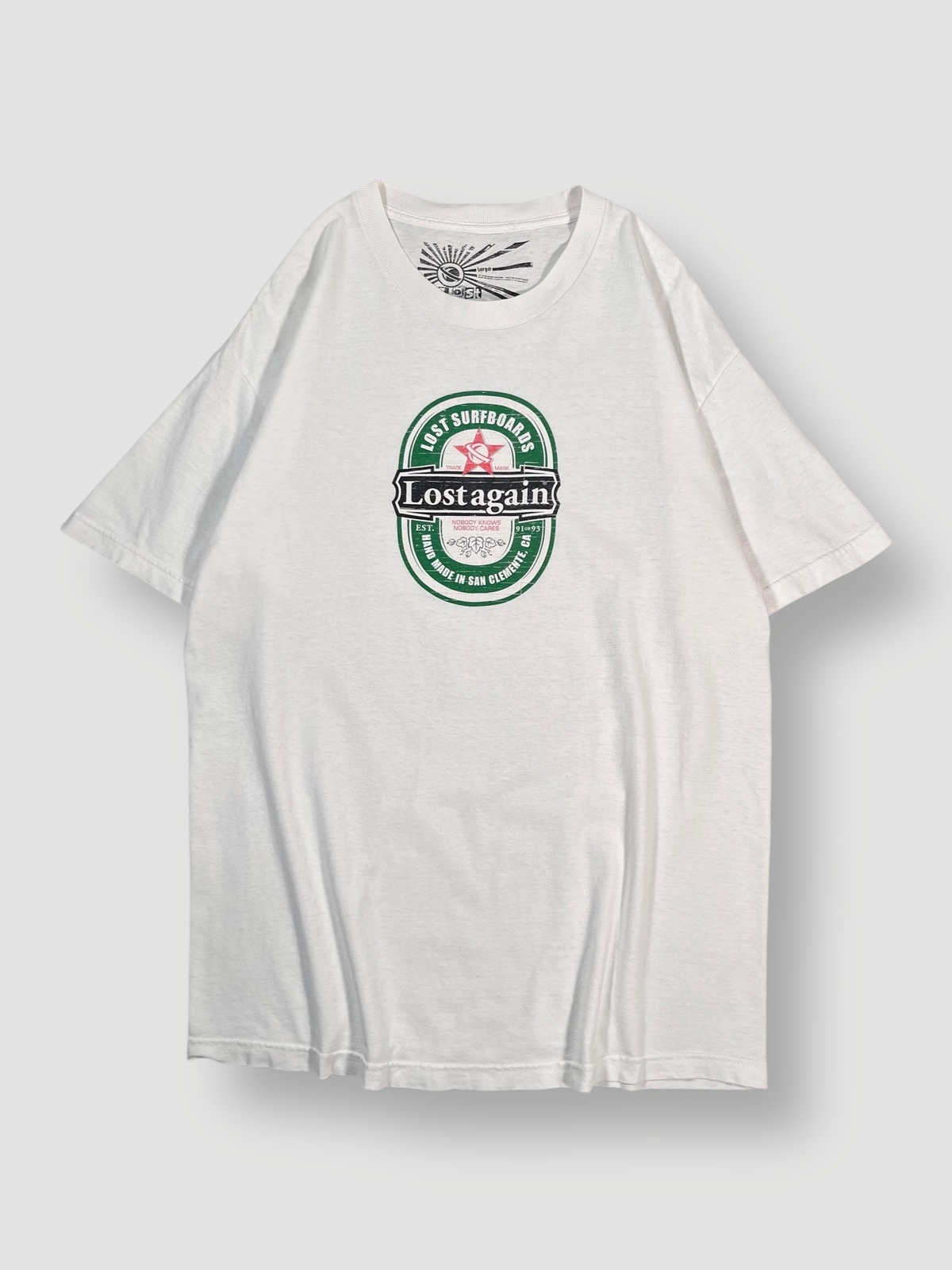 00’s “LOST SURFBOARDS” Lost again Logo Tee | RENGA CLOTHING STORE