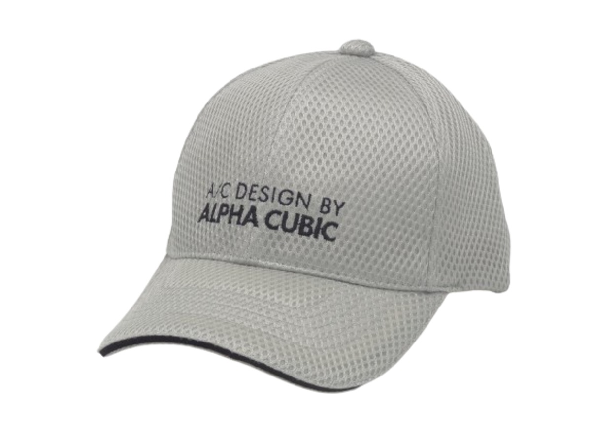 サンプルセール【特価】alphacubic mesh CAP アルファーキュービック メッシュキャップ ライトグレー 帽子 誠実堂製帽所 セイジツドウセイボウショ せいじつどうせいぼうしょ 誠 ...