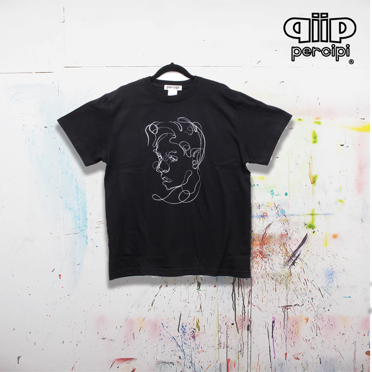 percipi オリジナルドローイングT シャツ | percipi