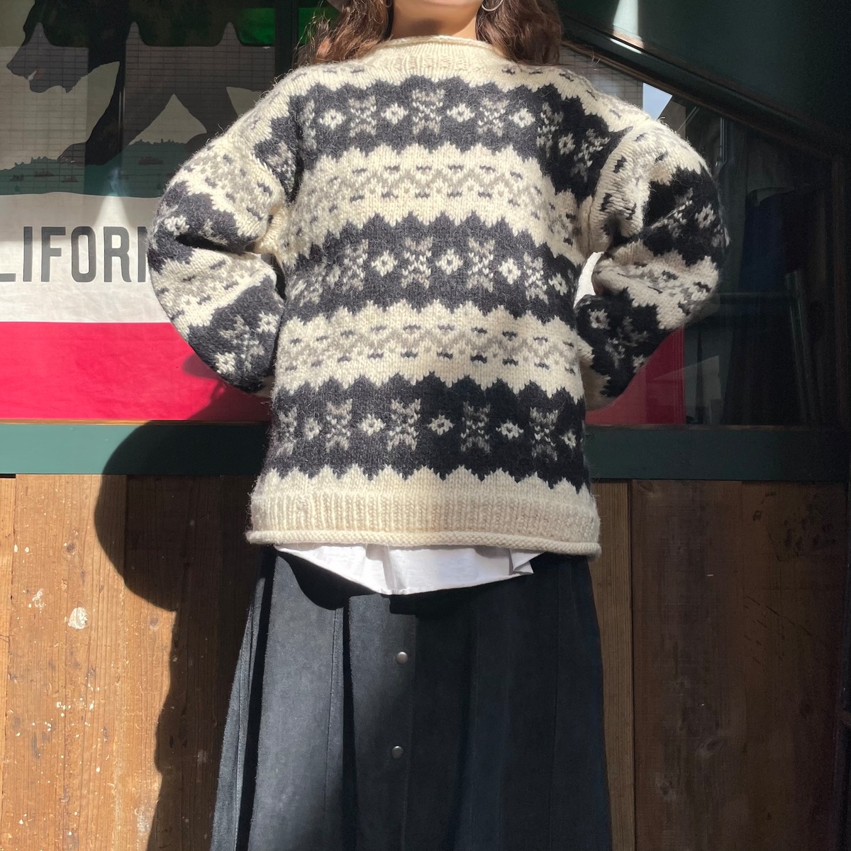 Ecuador hand knit wool sweater | JERRYZ