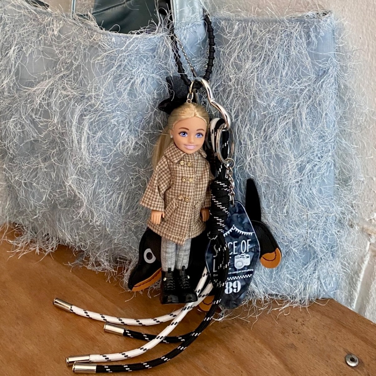 Check coat doll charm /Barbie | sue&coco