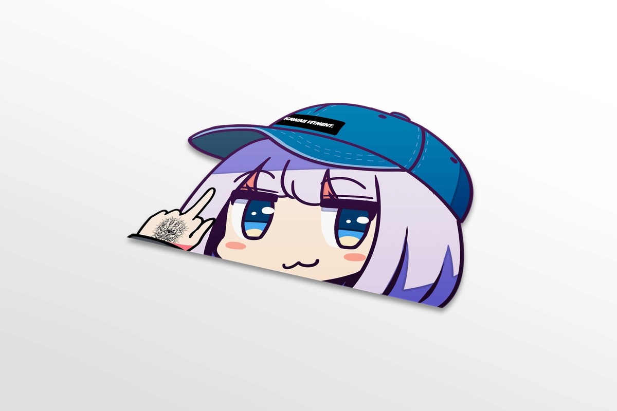 KF Peeking sticker KFchan ver.fxxk | KAWAII FITMENT.