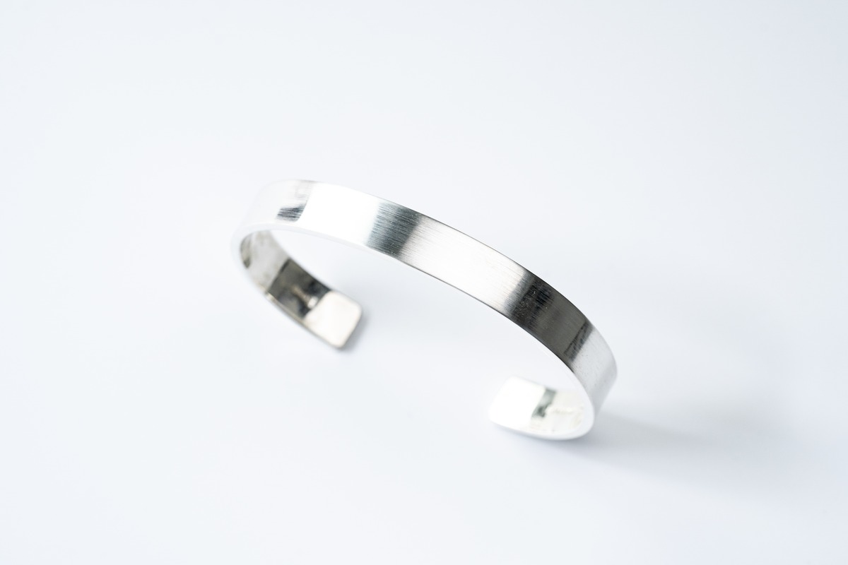 BN-061 9mm Matte bangle | WAKAN SILVER SMITH online store