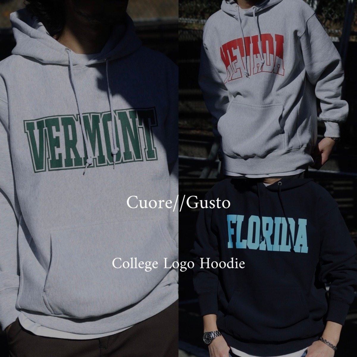 College Logo Hoodie | Cuore//Gusto