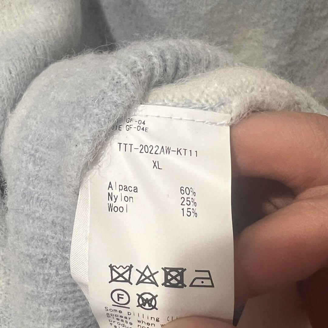 TTTMSW ティーモダンストリートウェア 22AW Alpaca Pullover TTTMSW ティーモダンストリートウェア 22AW Alpaca Pullover