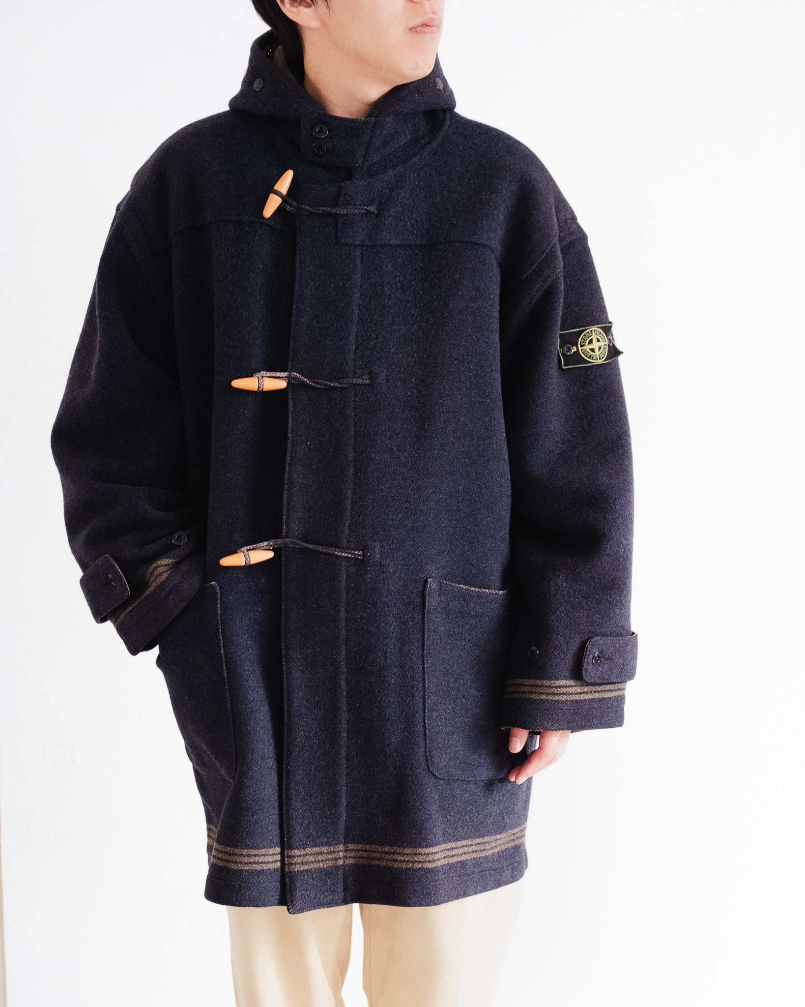 [~90's] “STONE ISLAND” MONTGOMERY Wool Duffle Coat | recollection vintage