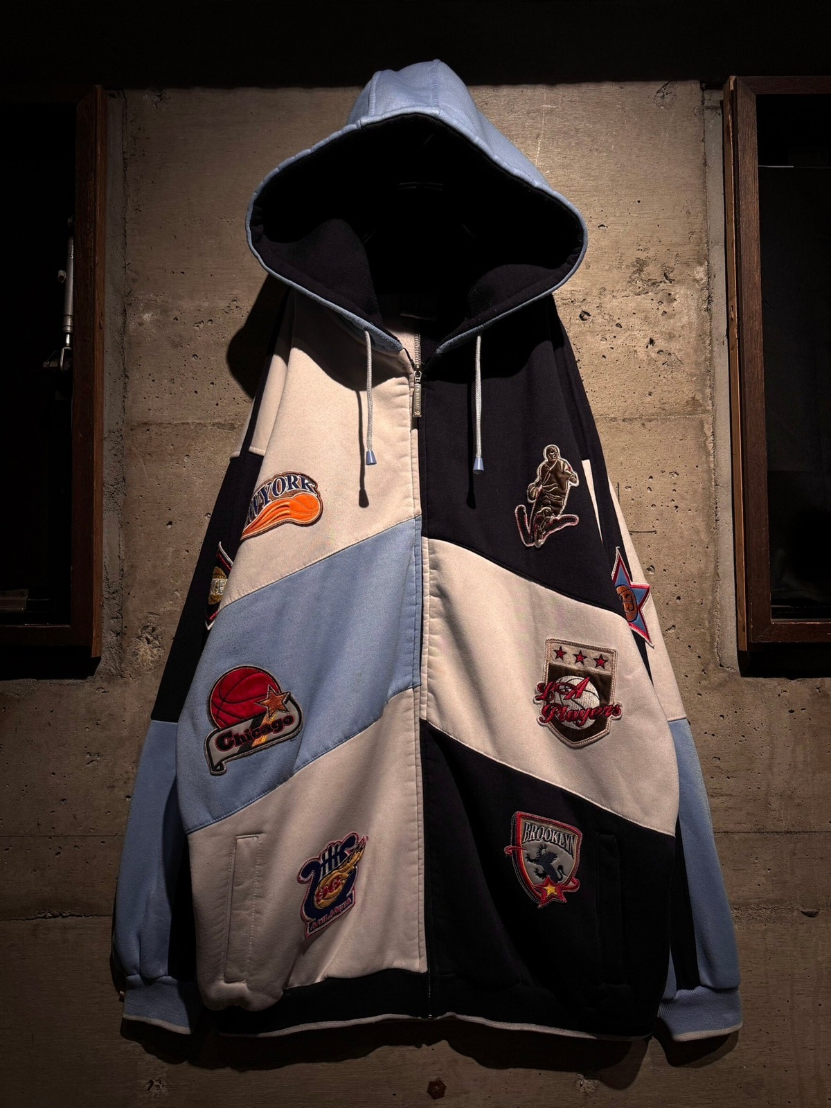 【Caka】Many Basketball Motif Emblem Patch Design Vintage Oversized Zip ...