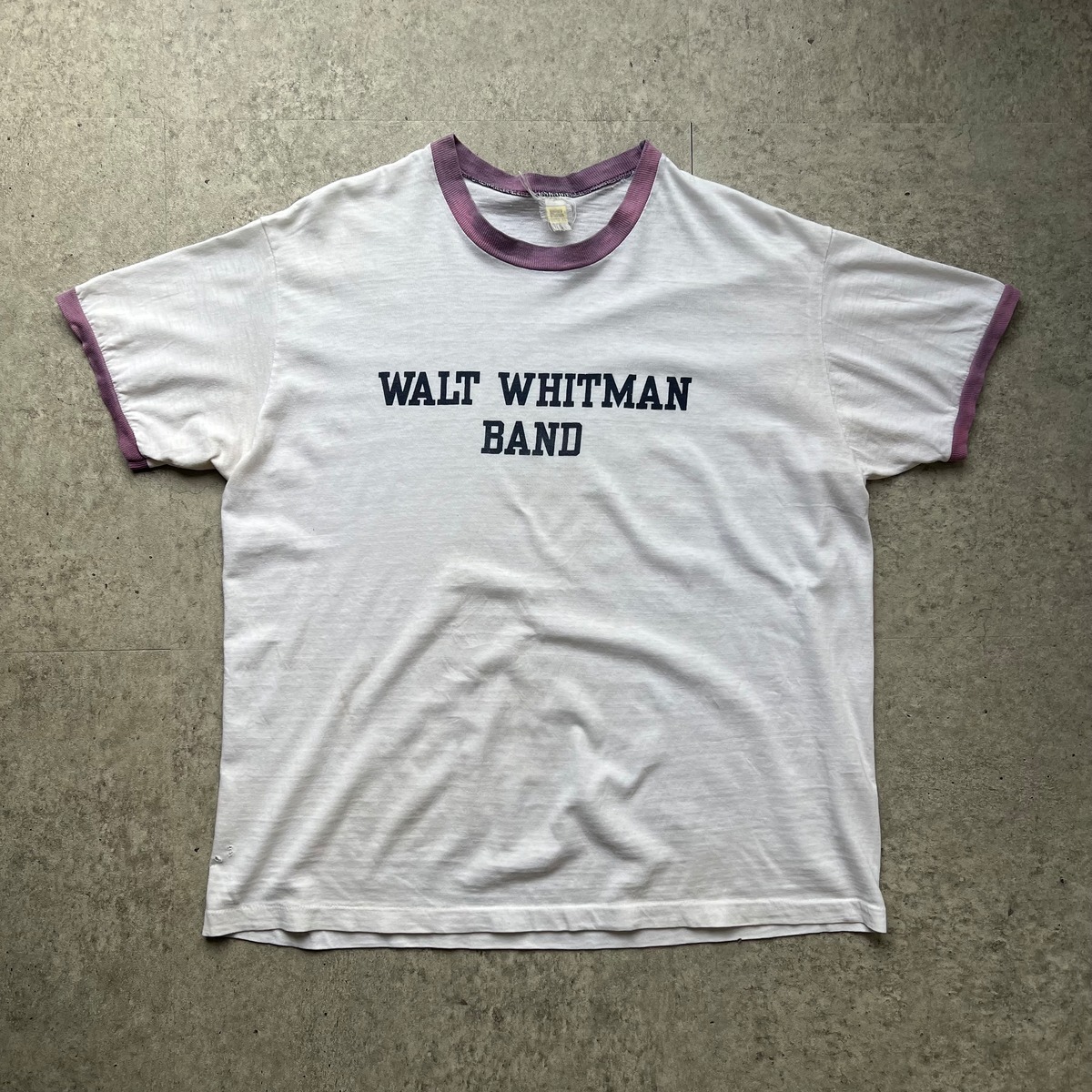 80s " Velva sheen " Discharge print linger T-shirt made in USA / 80年代 ...