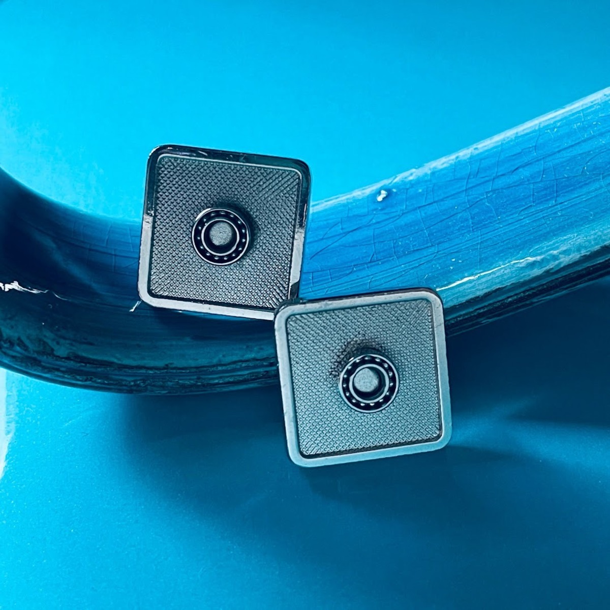 SILVERポスト Vintage Modern Cycle スクエア《SS-00014》 | ModernLoop ユーズドアクセサリー専門店