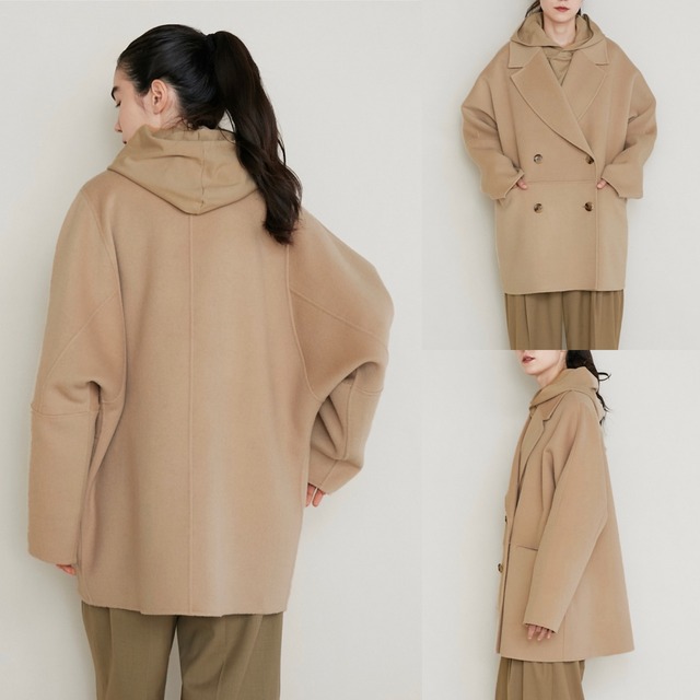★予約販売【 chignon〜YENN〜 】DOUBLE-FACE PEACOAT [Y234-71046PT] 10月中お届け | LARACROFT