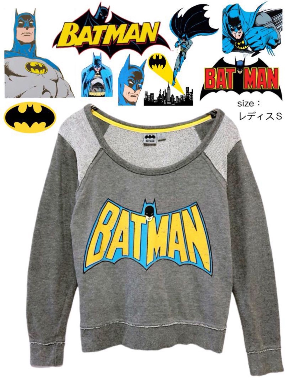 BATMAN スエット レディスS グレー USA古着 | 3104家