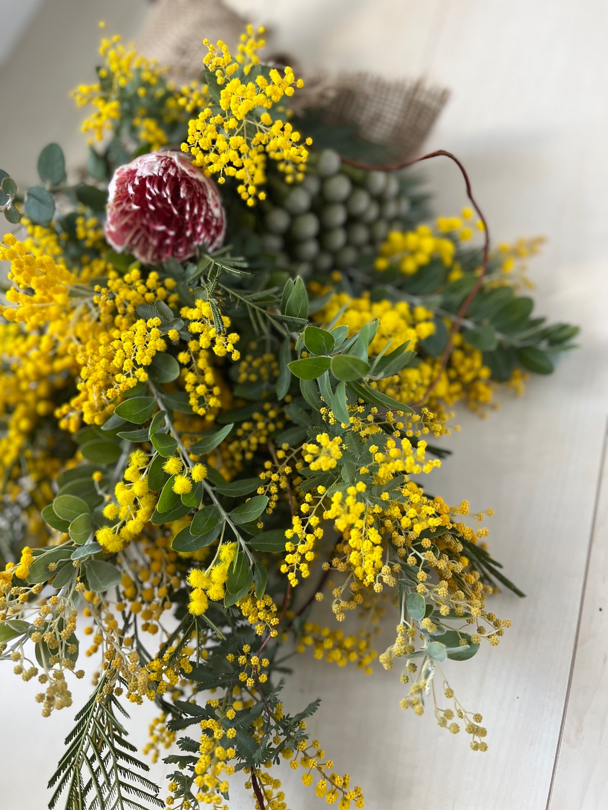 ミモザ＊chikitオリジナルスワッグ | chikit_designflowers