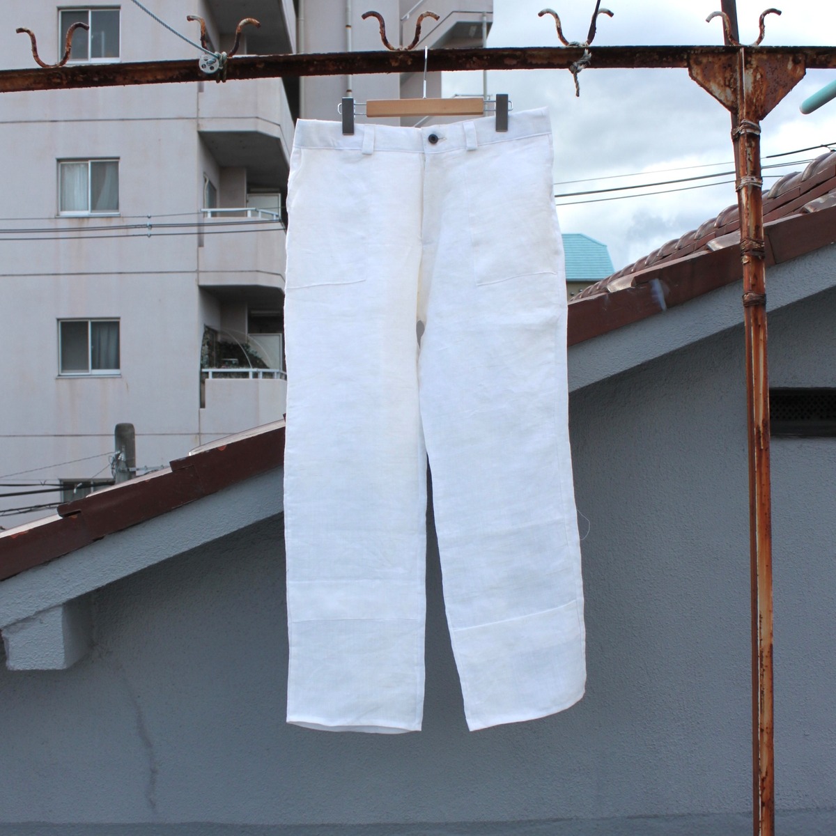 和装白綿パンツ -Kimono Rebuild Product- | remake shop "FLAKE"