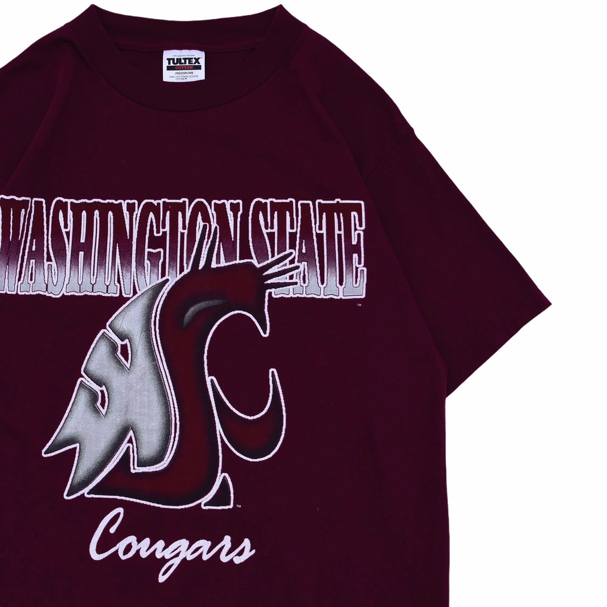 TULTEX "WASHINGTON STATE" college prit T | 古着屋 grin days memory 【公式】古着 ...