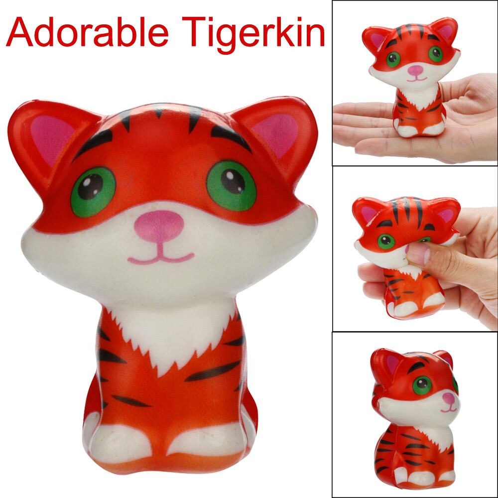 Squishies かわいい Tigerkin スーパー スロー クリーム 香り ストレス リリーフ おもちゃ skuishy ...