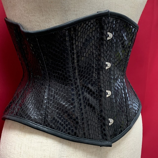 leather corset 【FAKE PYTHON】18inch | Mist†Mystic