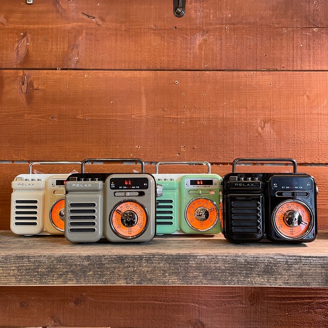 RELAX(リラックス) "MULTI RETRO RADIO" レトロラジオ スピーカー ブラック | FAMO オンラインストア～古着と ...
