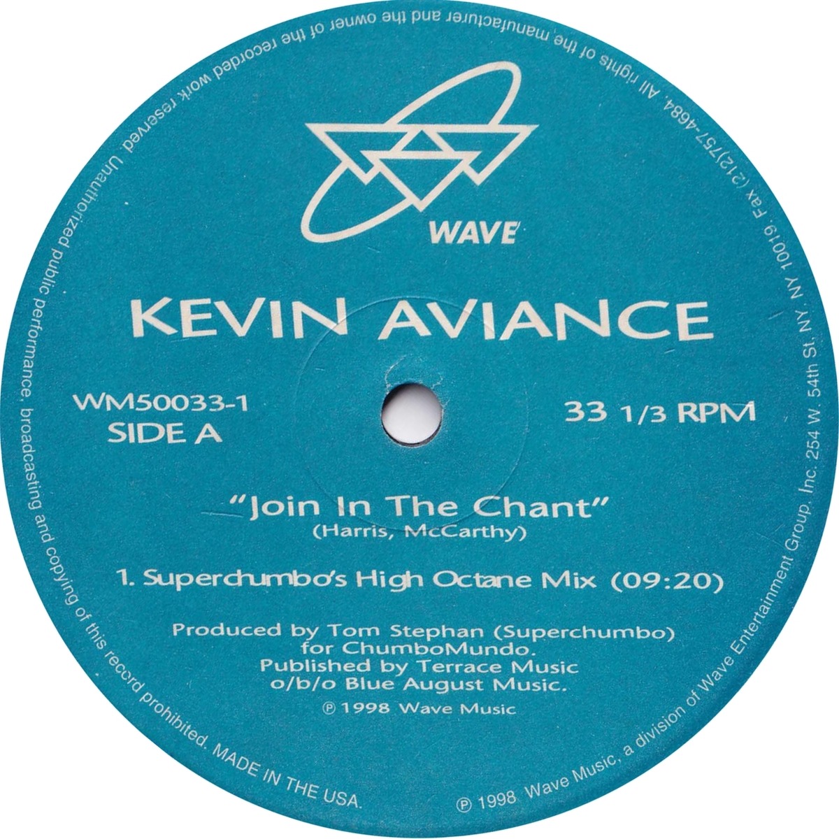 Kevin Aviance – Join In The Chant | First Floor Records / Used House ...