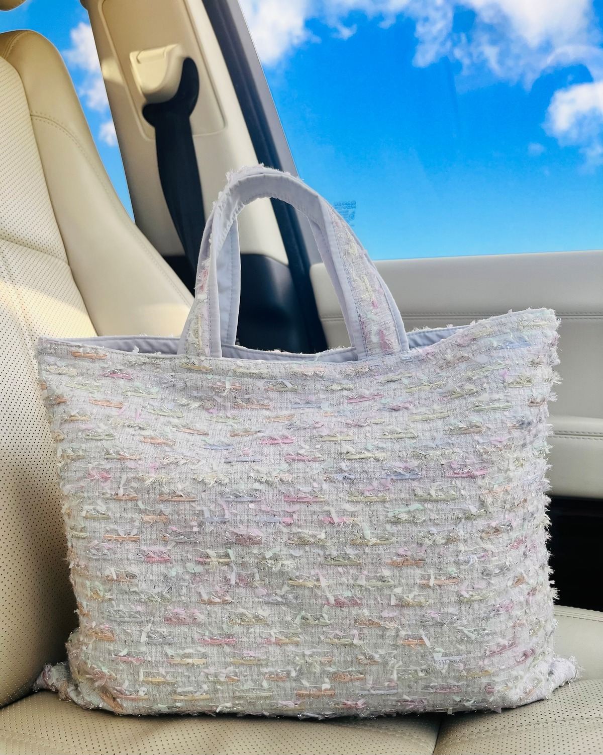 luxury tweed bag opal | Rintos