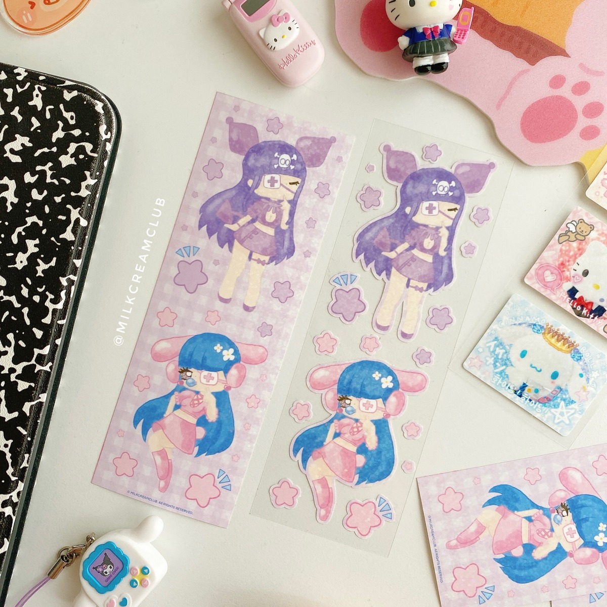 Kuro x Melo Pretty Gal Sticker デコシール | MILKCREAMCLUB