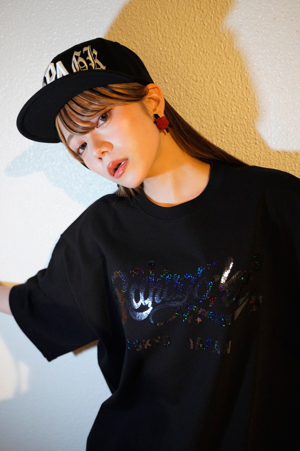 Main Logo SPANGLE T-Shirts BLACK | RAKUGAKI ONLINE STORE