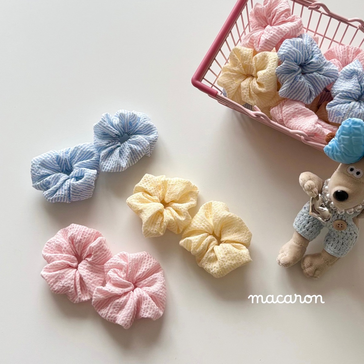 stripe chouchou | macaron