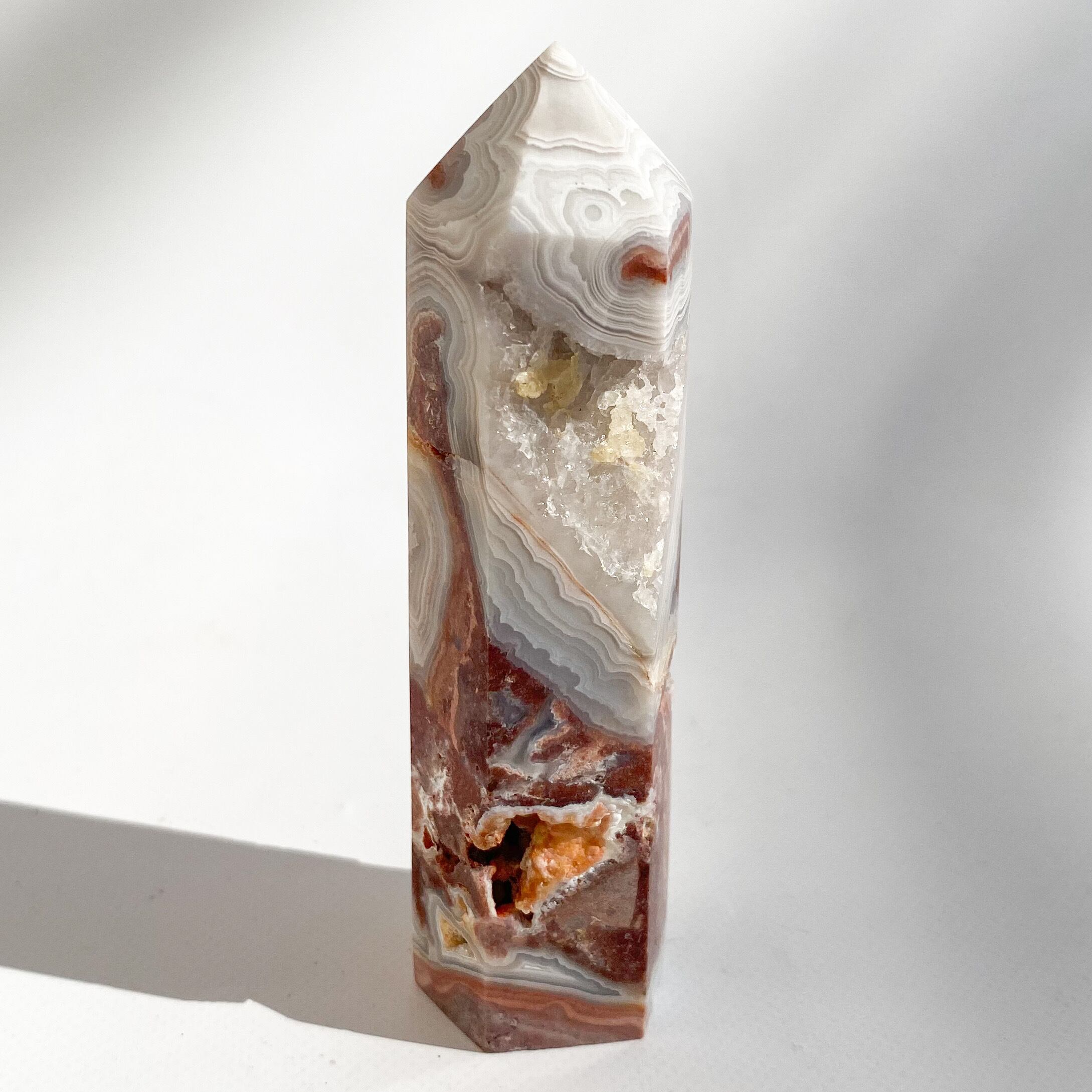 mexican crazy lace agate tower | MOOD gemstones