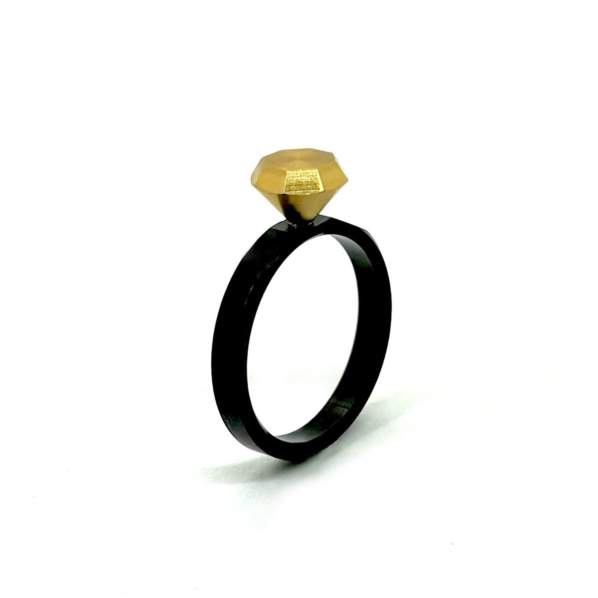 black color ring set 0007 | TAZOE