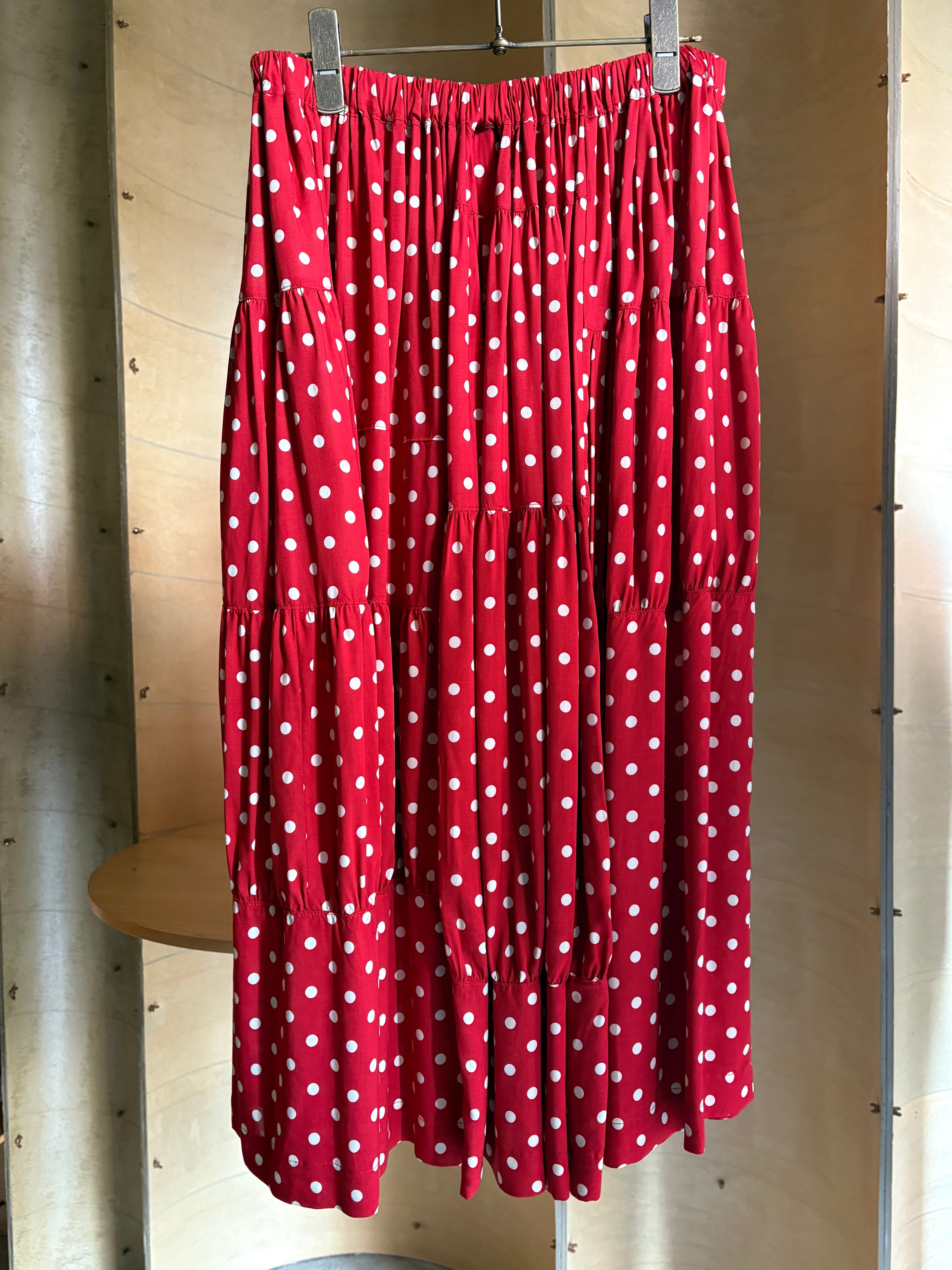 tao レーヨンローン水玉抜染プリントスカート | SIX6