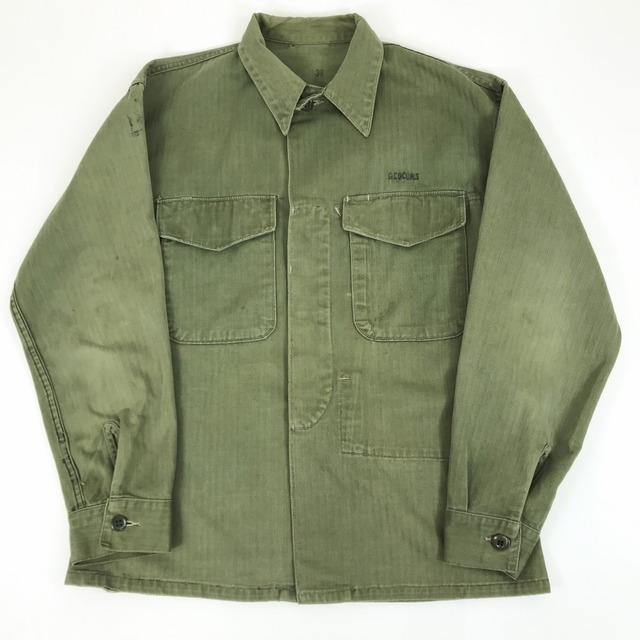 U.S.MARINE CORPS USMC 50年代 米軍 海兵隊 P-53 ジャケット HBT JACKET ヘリンボーンツイル ステンシル ...