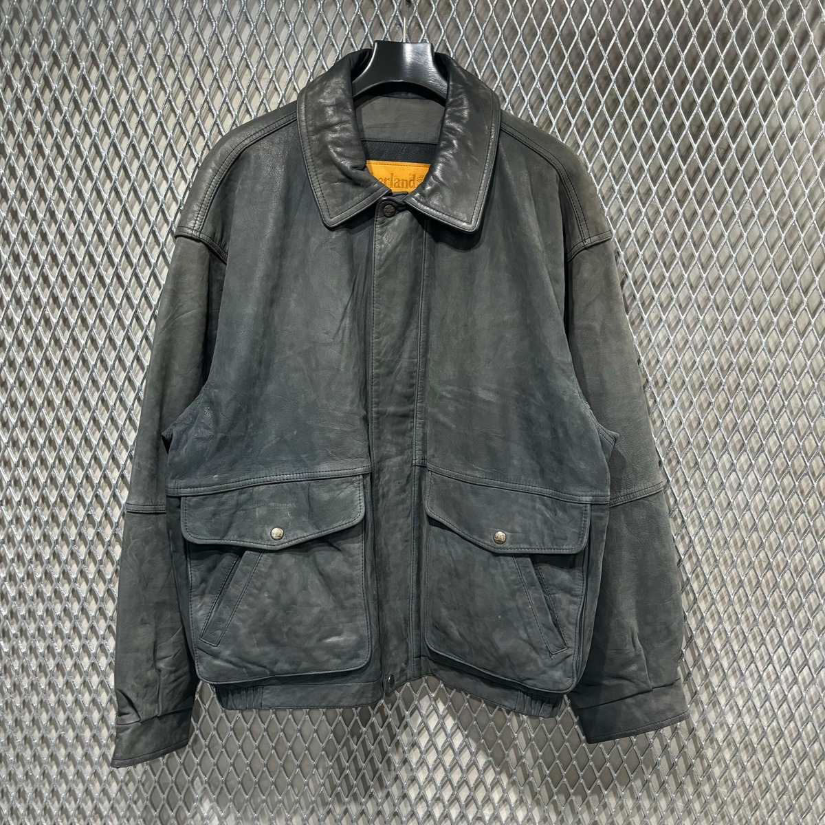90s【Timberland】Cowhide Leather Jacket | the Holic vintage clothing