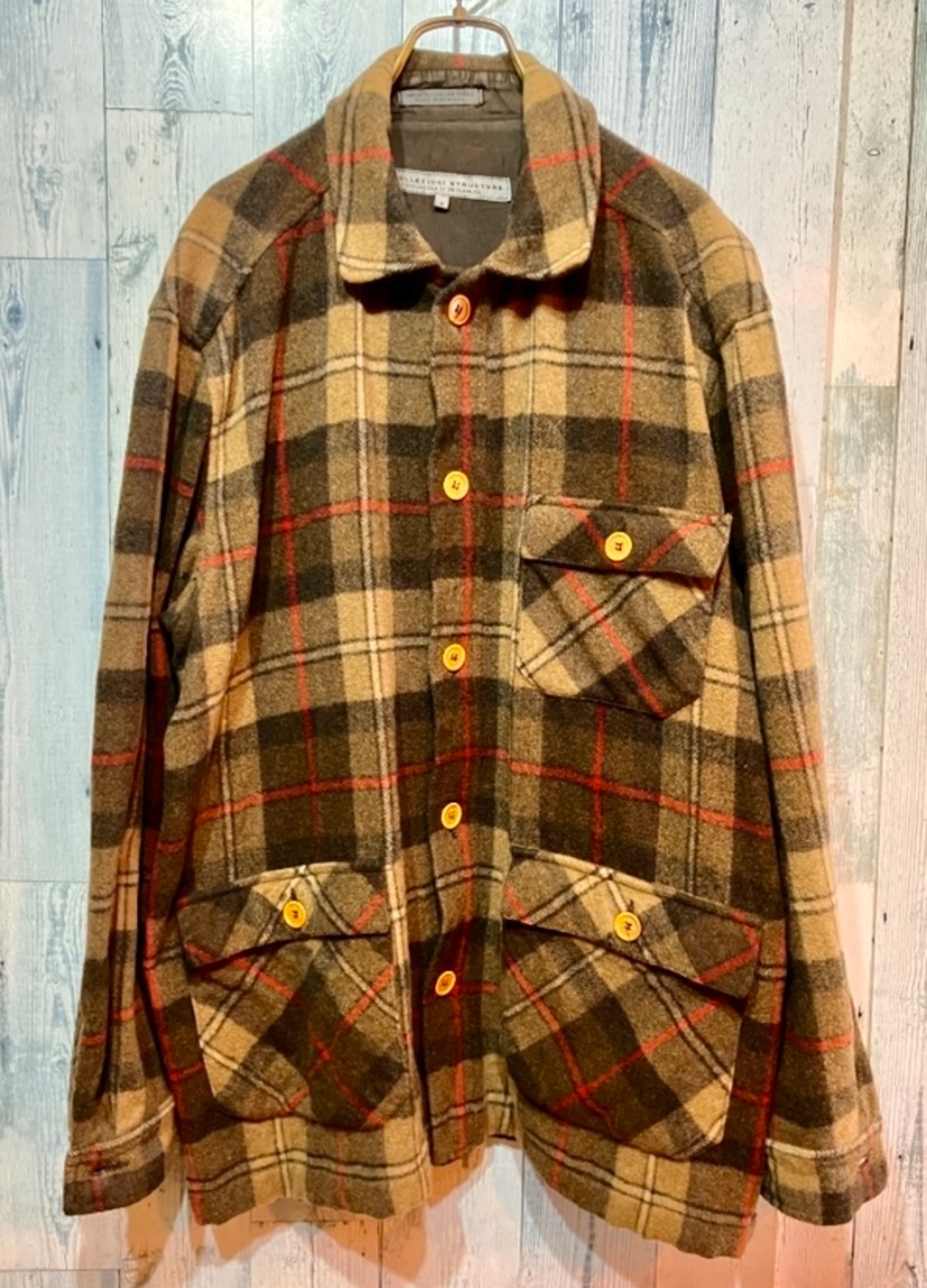 ビンテージ LE COLLEZIONI STRUCTURE ストラクチャー チェックCPOジャケット | LONERS