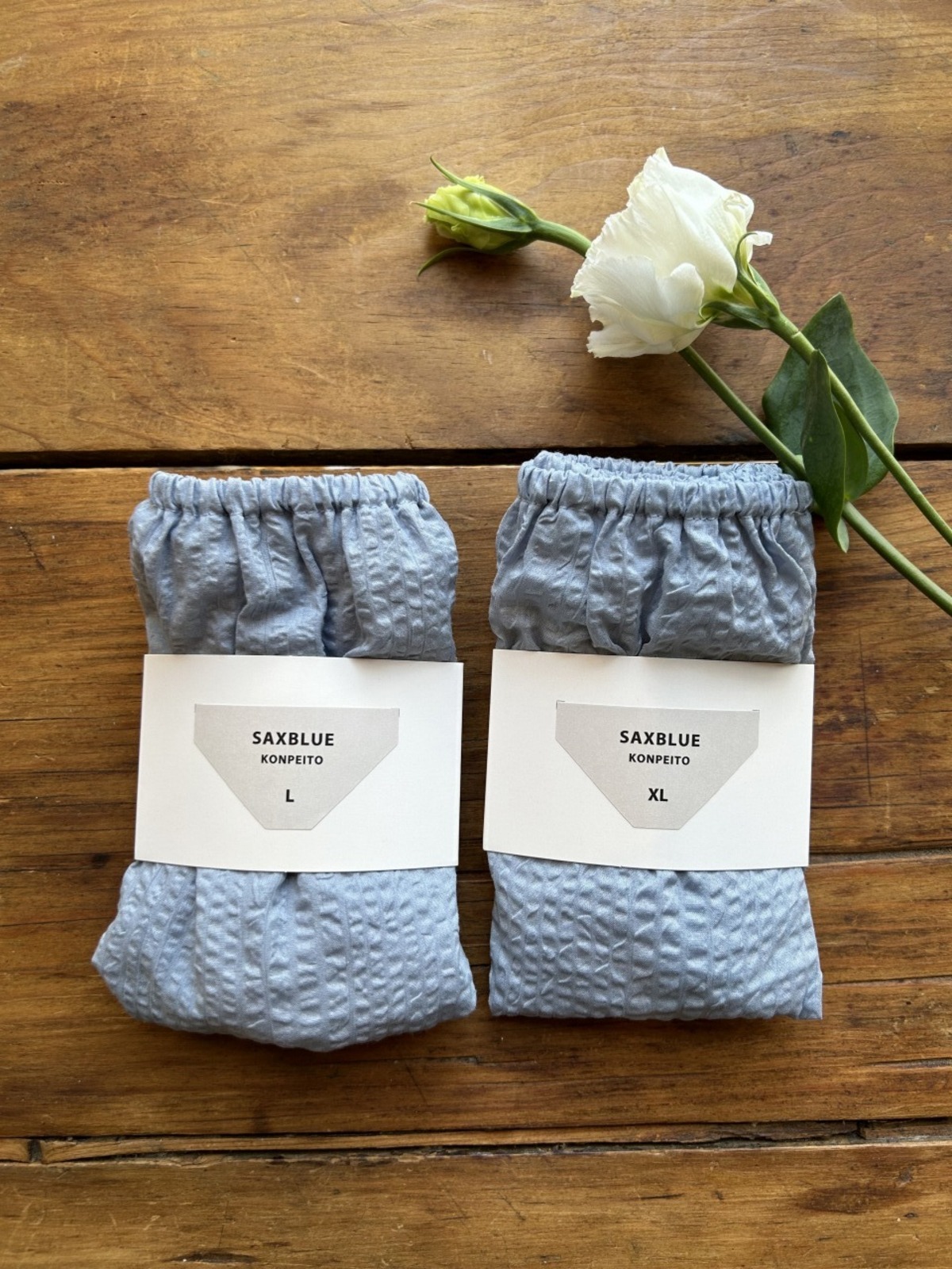 TESHIKI PANTS "KONPEITO" SAXBLUE | little piece