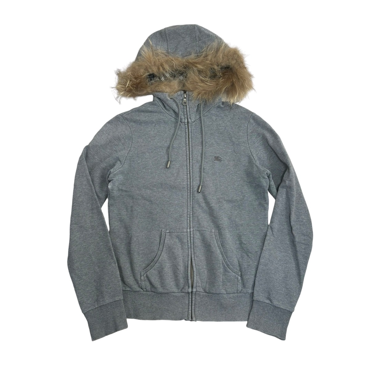 BURBERRY Fur Zip Hoodie | LUV U 2 THE MOON