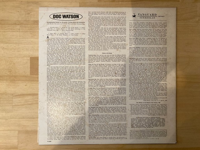 DOC WATSON / doc watson | sixteen records (シックスティーンレコード)