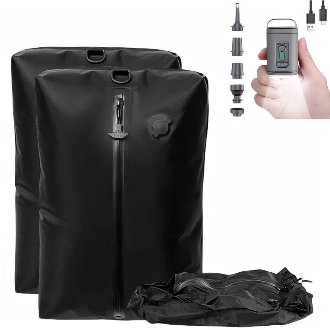 LORAK 圧縮トラベルバッグ 旅行用圧縮袋 一台三役エアポンプ 圧縮