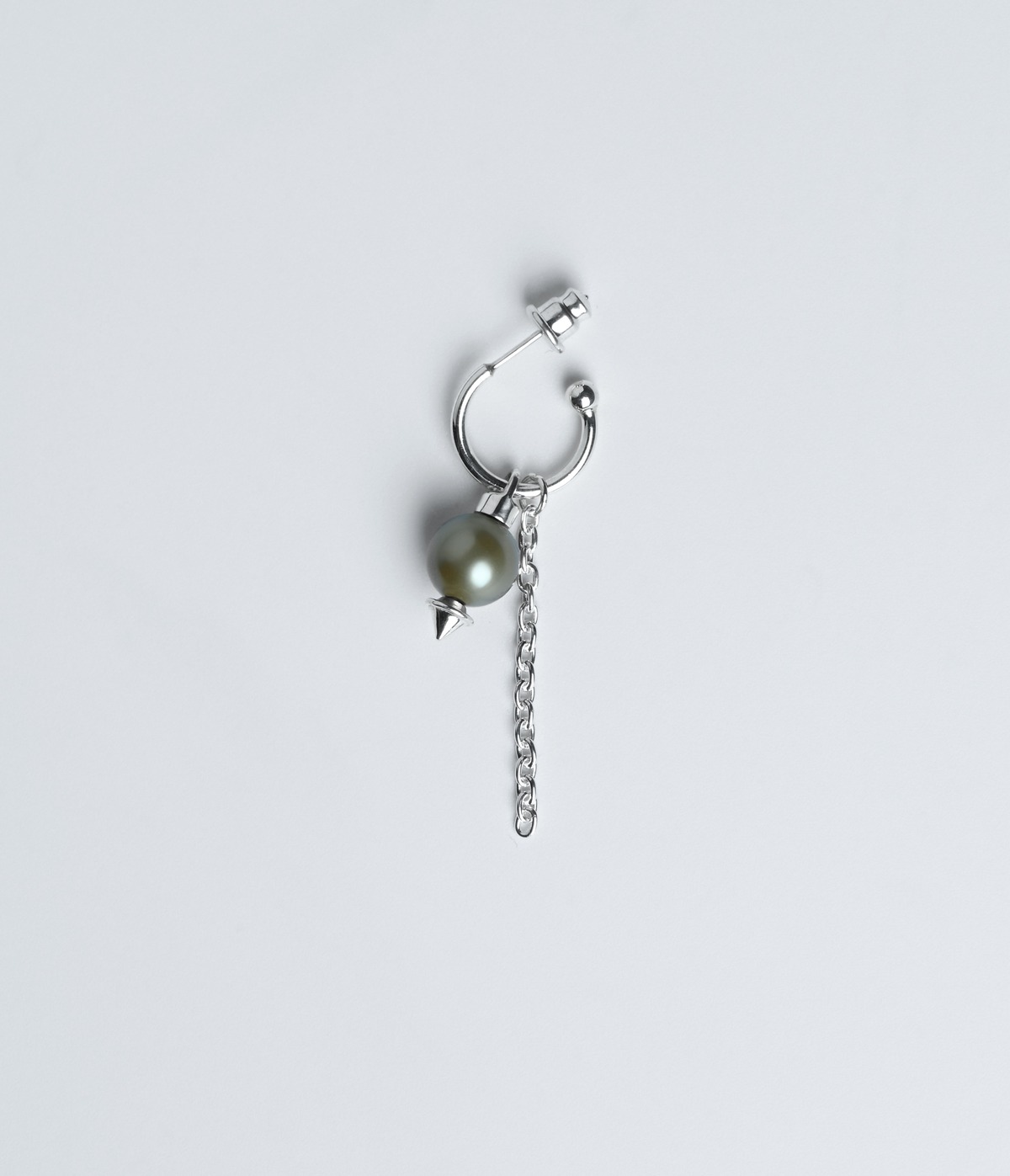 Pearl Chain Hoop Pierce｜ピアス｜SV925 | TABOO jewelry