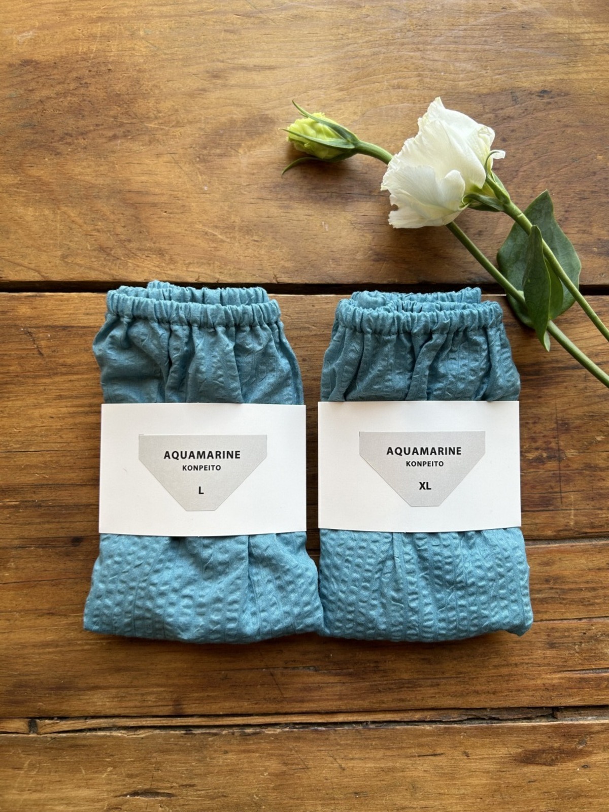 TESHIKI PANTS "KONPEITO" AQUAMARINE | little piece