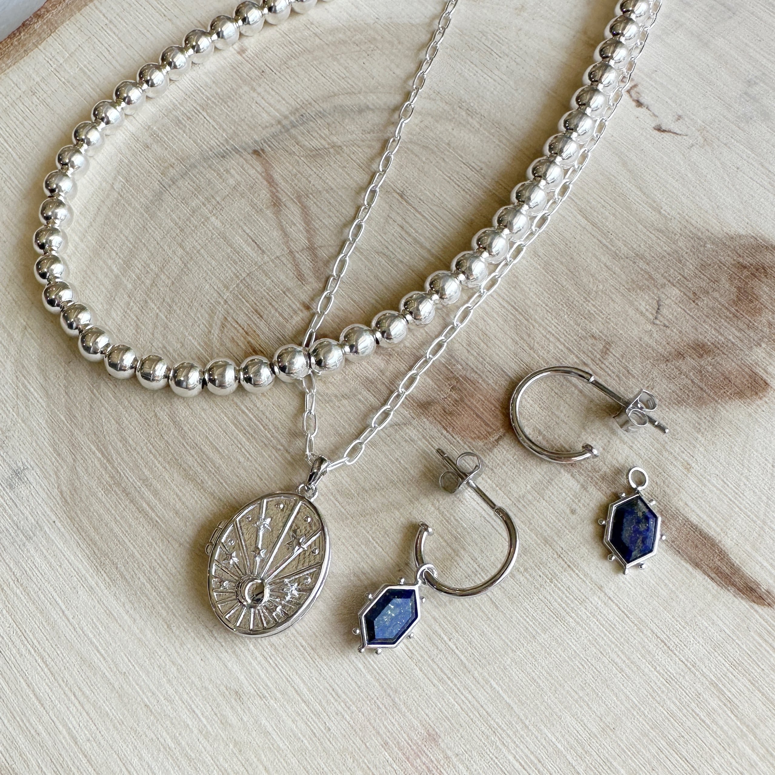 惑星の ロケット ペンダント silver 月星 | 鎌倉のシルバージュエリーアクセサリー専門店リトルラグーン鎌倉