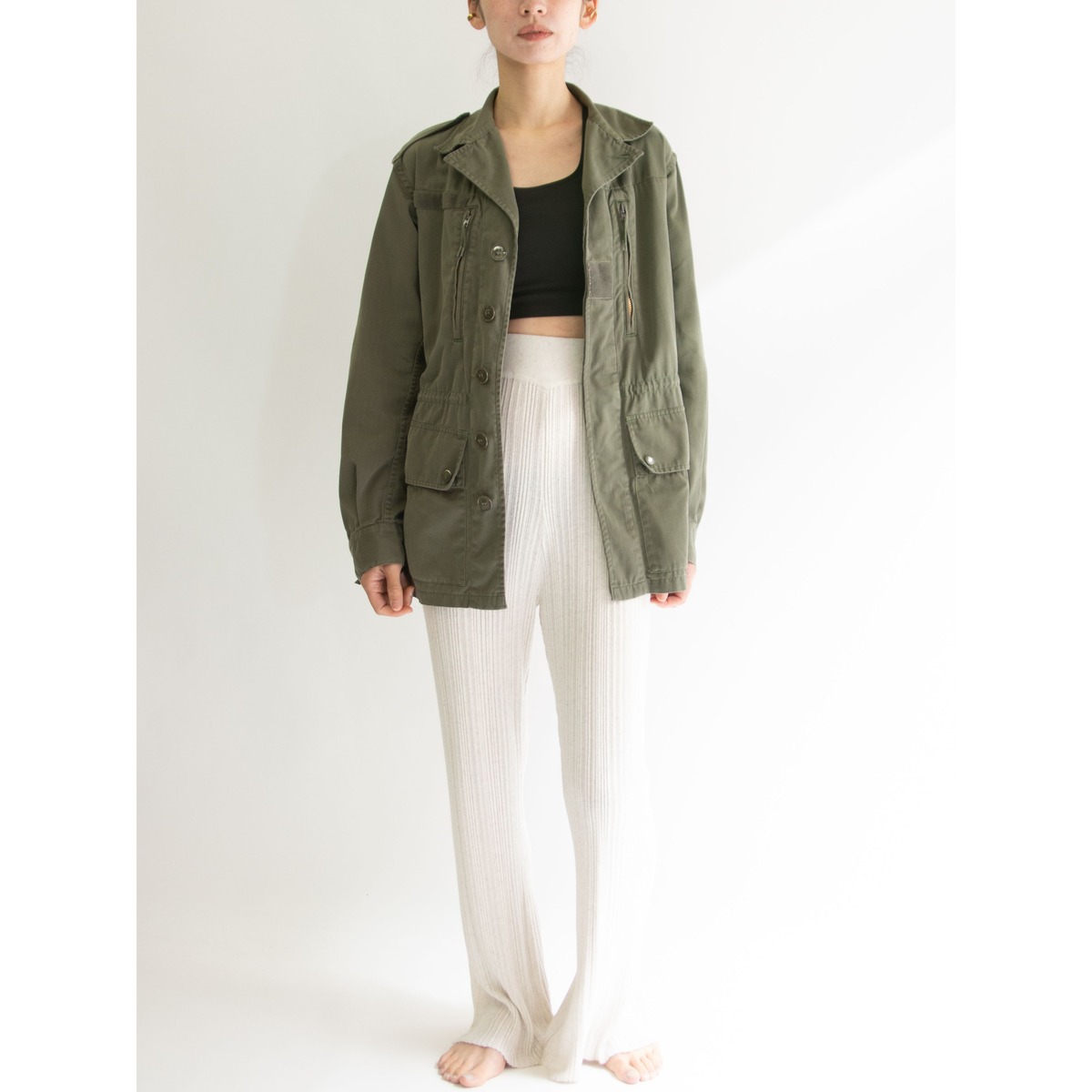 【French Army】70's F1 Herringbone Twill Combat Jacket （フランス軍 F1 ヘリンボーン ...