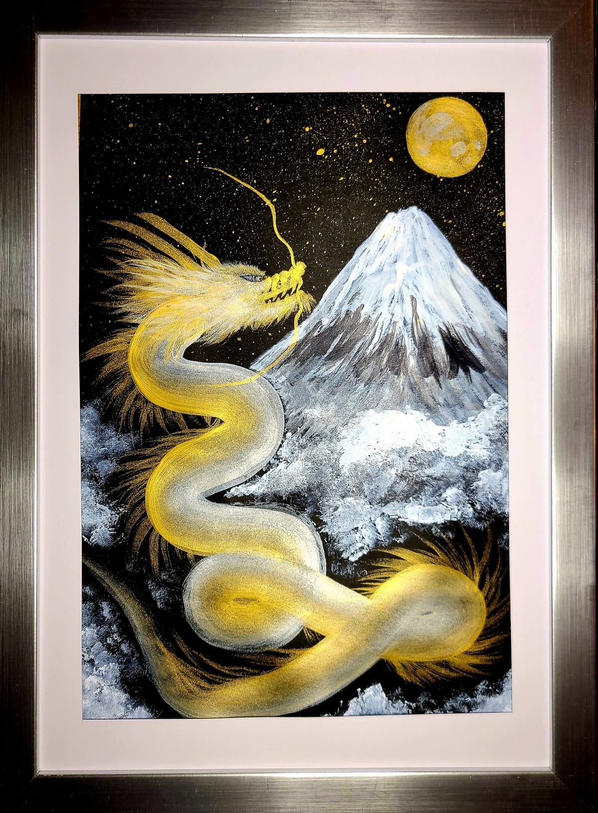 白銀富士と黄金の龍 | Cocoro Art Gallery