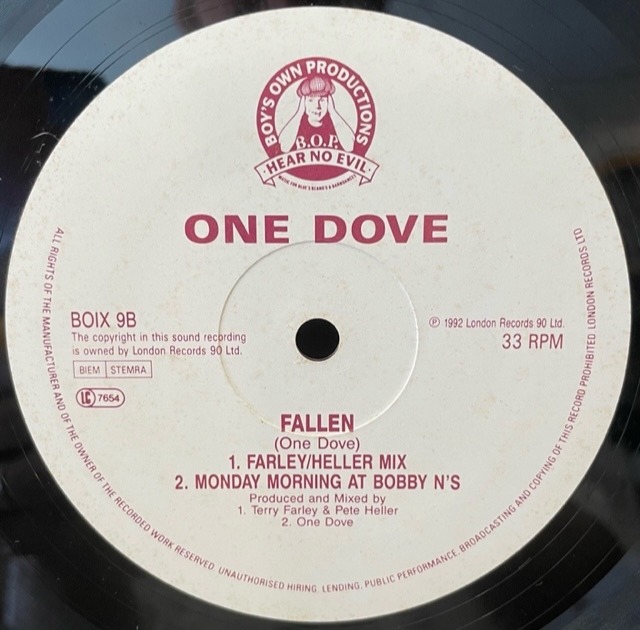 ONE DOVE "FALLEN" 12" | EAD RECORD