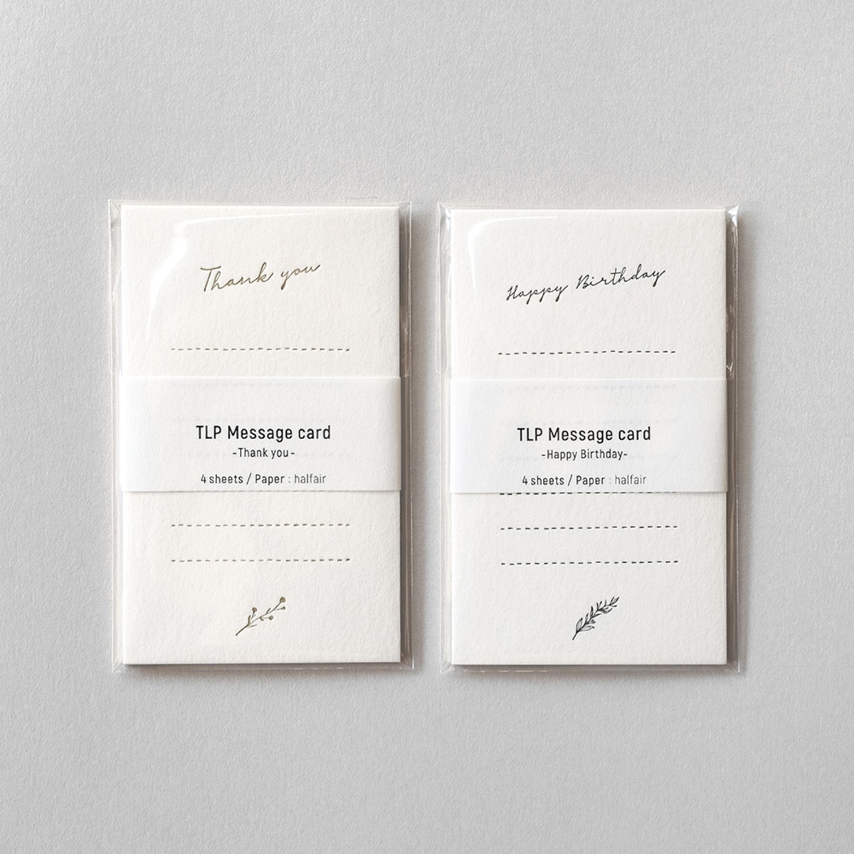 TLP Message card | THE LETTER PRESS