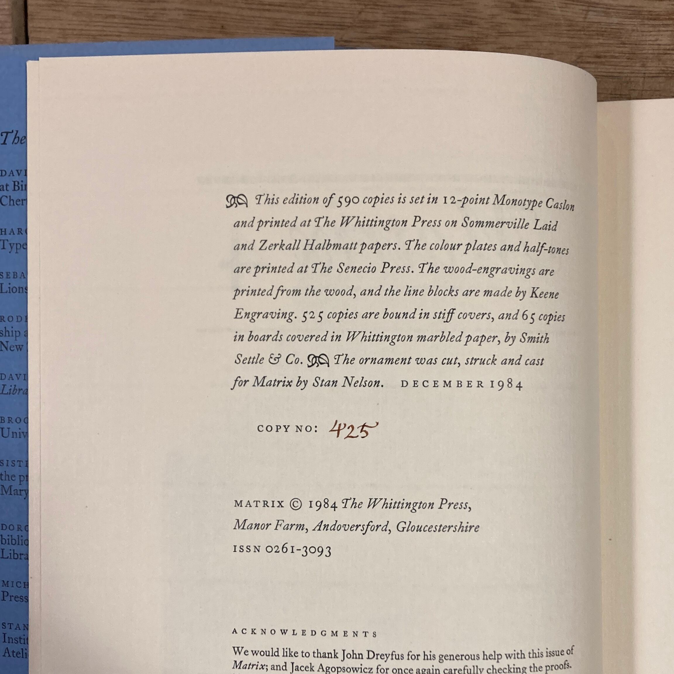 Matrix #4 / John and Rosalind Randle [ Number Four Winter 1984: A ...