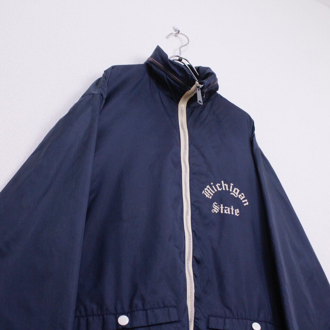 【Caka act2】"Champion" 60's "Michigan State" Zip up Nylon Jacket | Caka ...